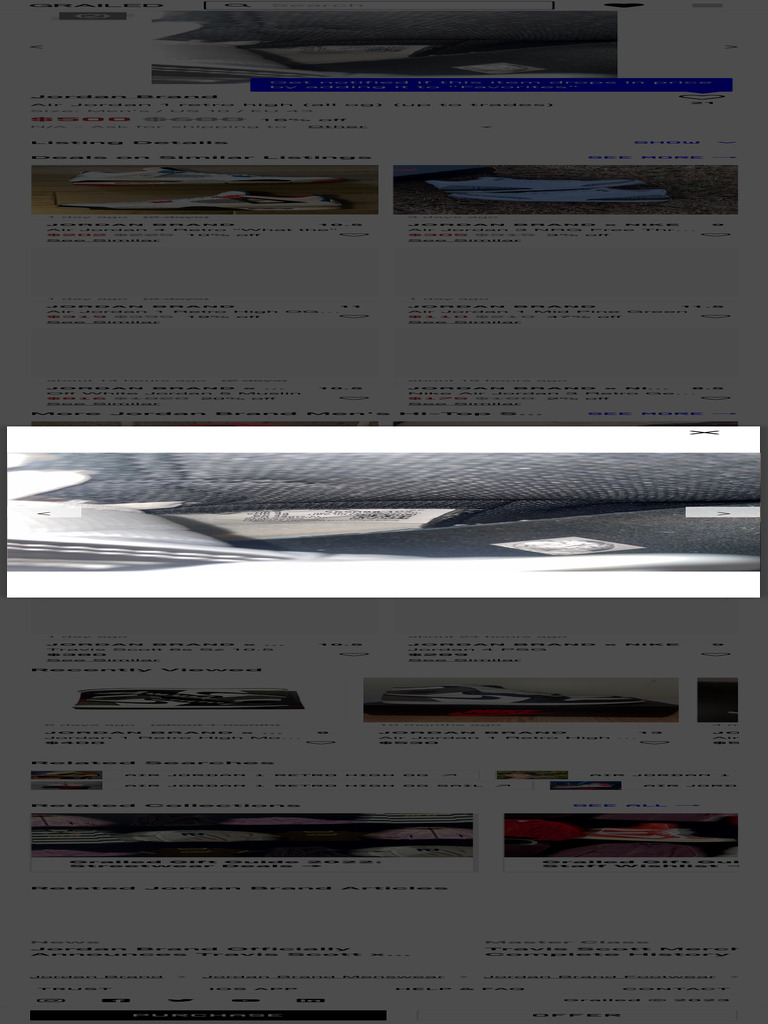 Jordan Brand Air Jordan 1 Retro High (All Og) (Up To Trades) Grailed | PDF | Brand | Shoe