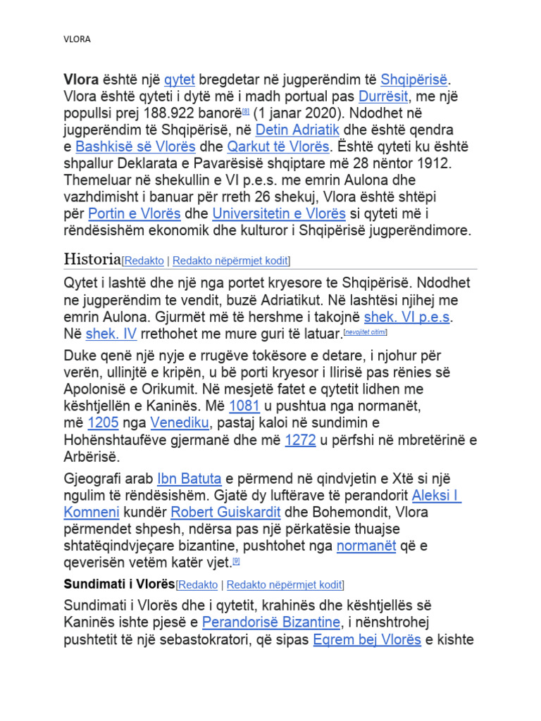 Vlora | PDF