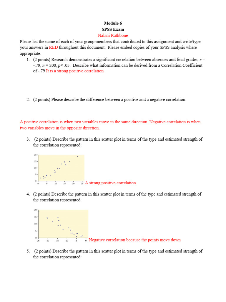 Module 6 SPSS Exam | PDF | Science & Mathematics | Computers