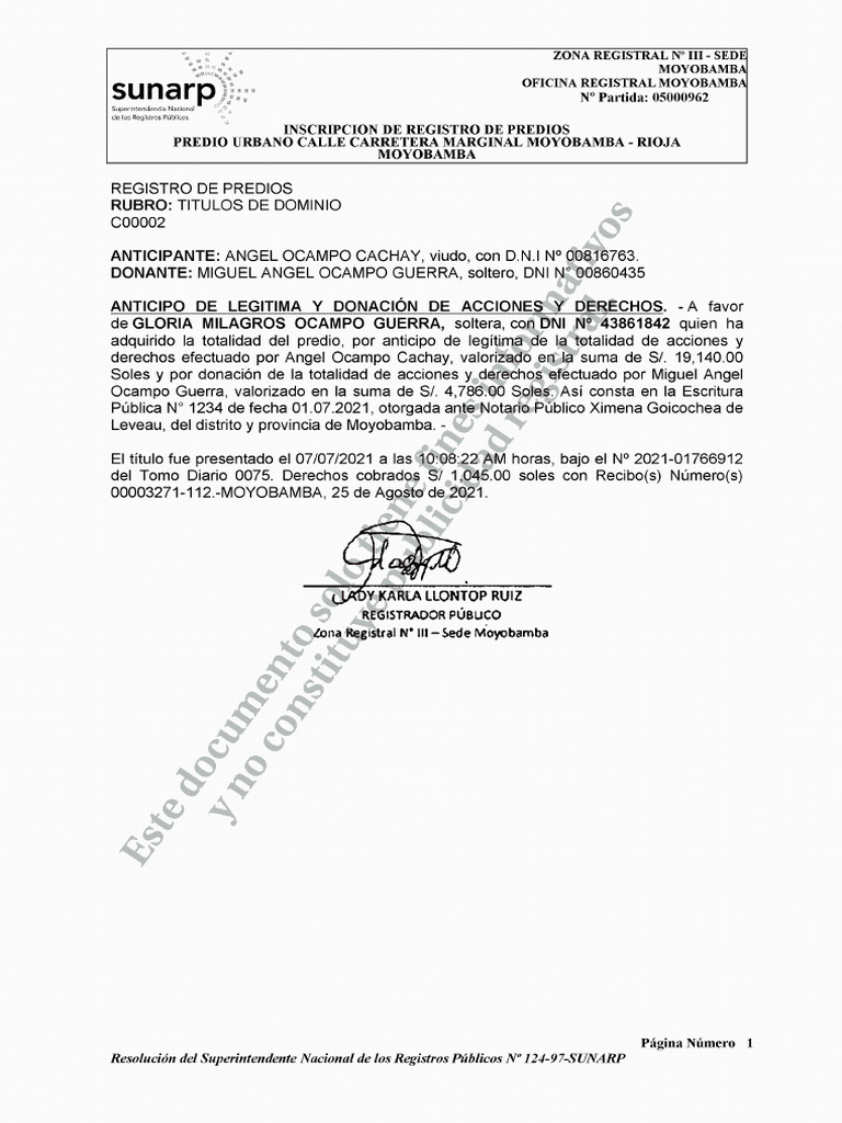 Anticipo de Leg y Dona Acc | PDF