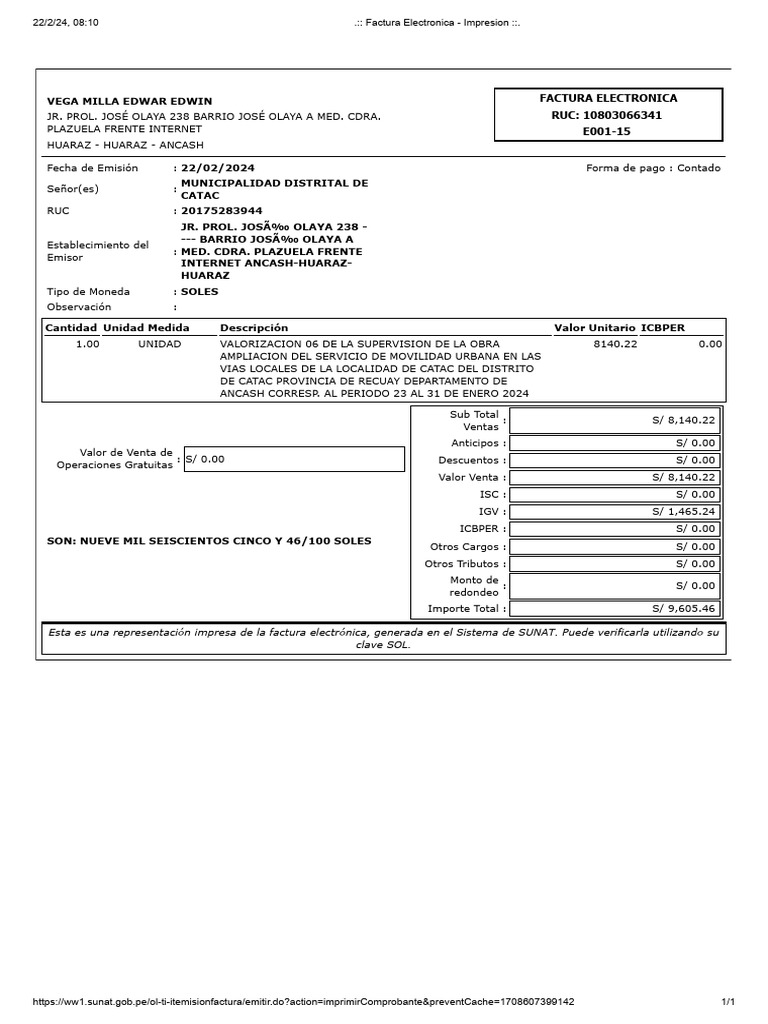 Fe E001-15 Catac Sup Pavim | PDF | Tecnologías de la información ...