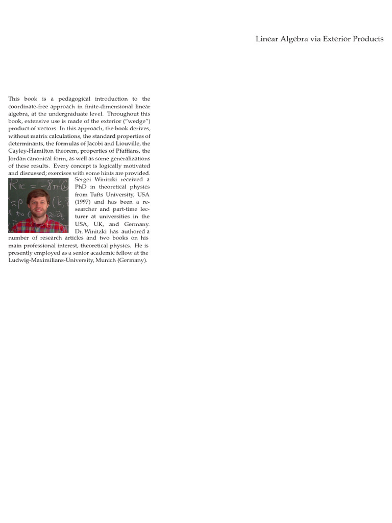 Linalg | Download Free PDF | Vector Space | Determinant