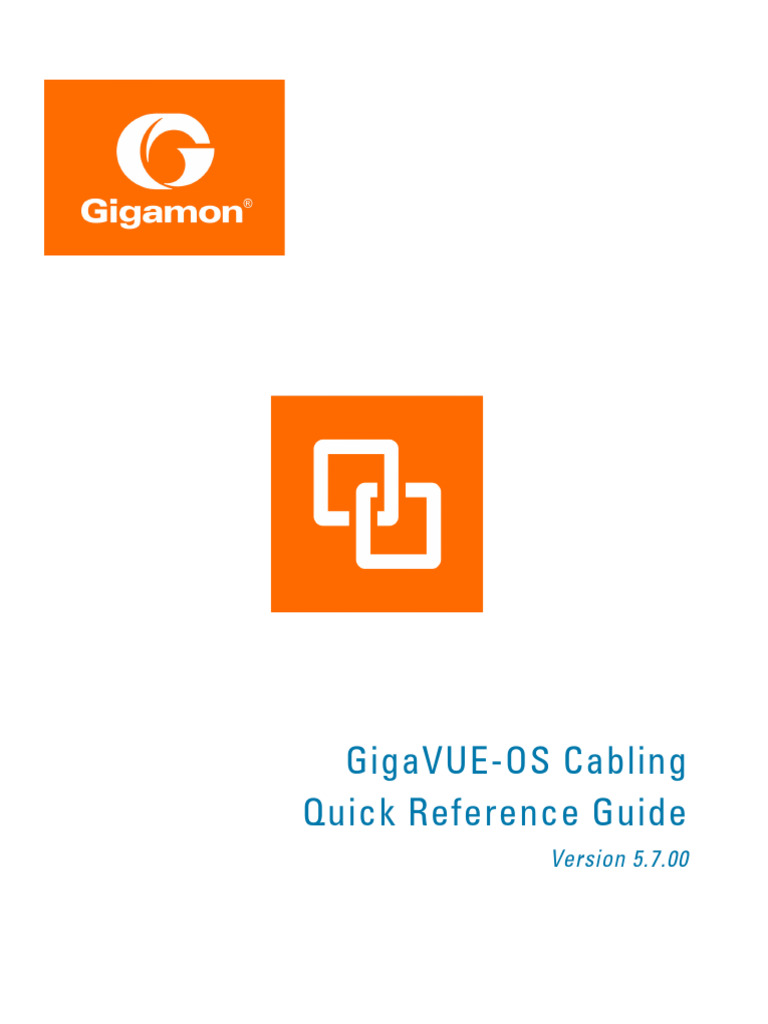 GigaVUE OS Cabling QuickReferenceGuide v5700 | PDF | Cloud Computing | Information And ...