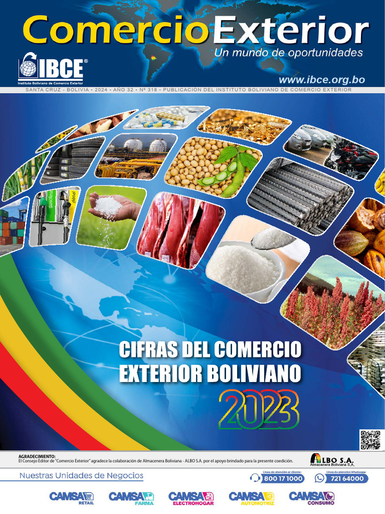 IBCE 318 Cifras Comercio Exterior Boliviano 2023 | PDF | Bolivia | Business