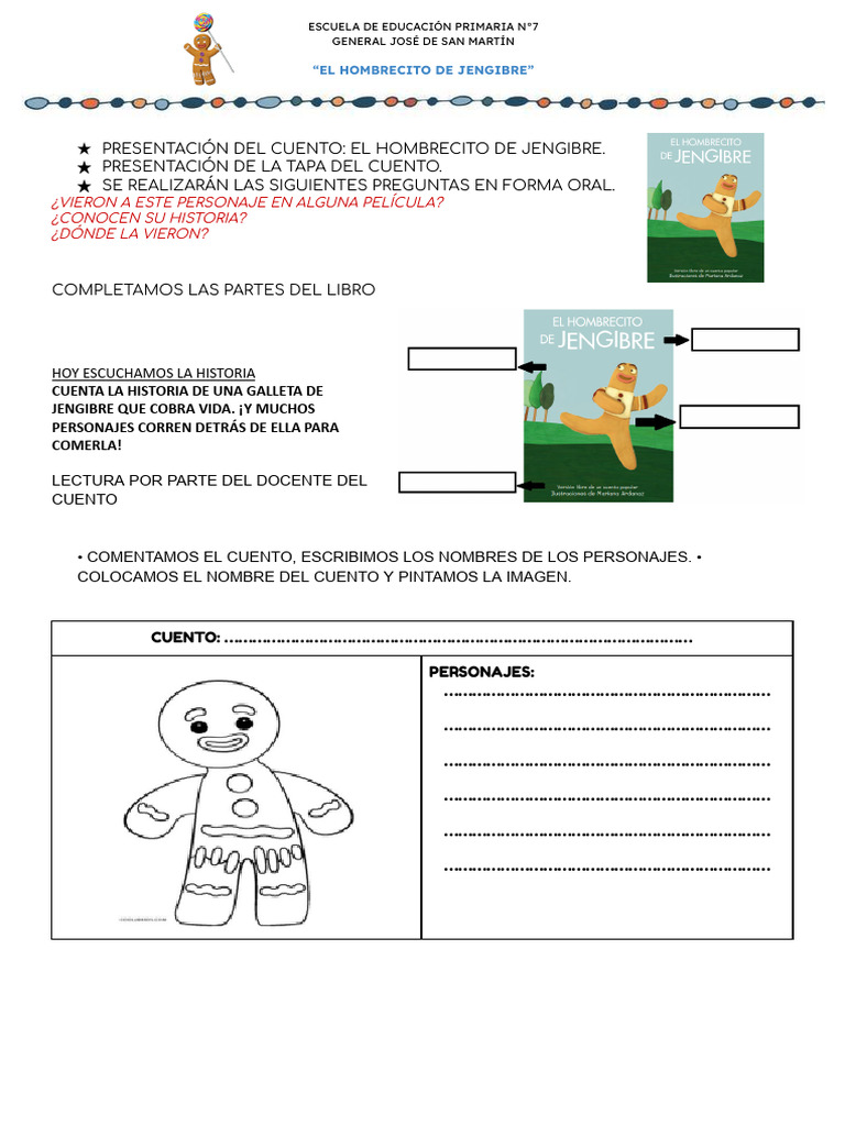 Sec 2 - El Hombrecito de Jengibre | PDF