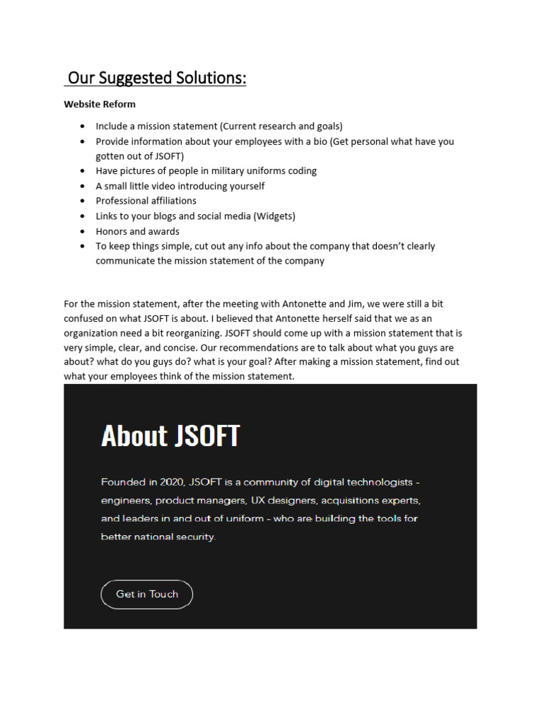 wentworth jsoft consultation | PDF