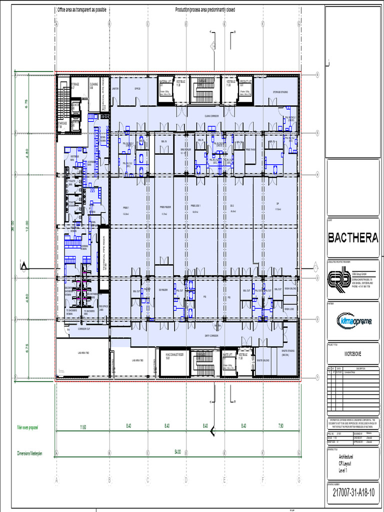 Bacthera-ACR-Layout - Level 1 - Rev1 21-08-06 | PDF