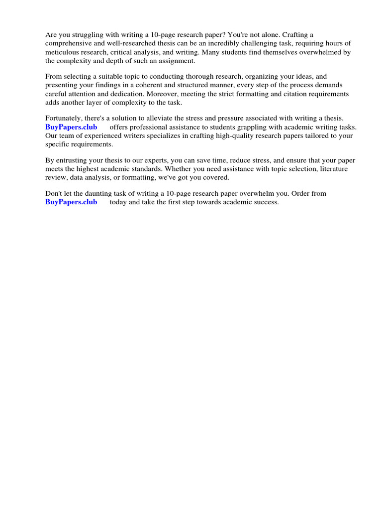What Does A 10 Page Research Paper Look Like Pdf Academic Publishing Essays