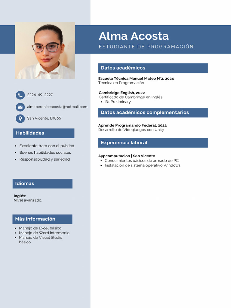 CV Alma Acosta | PDF
