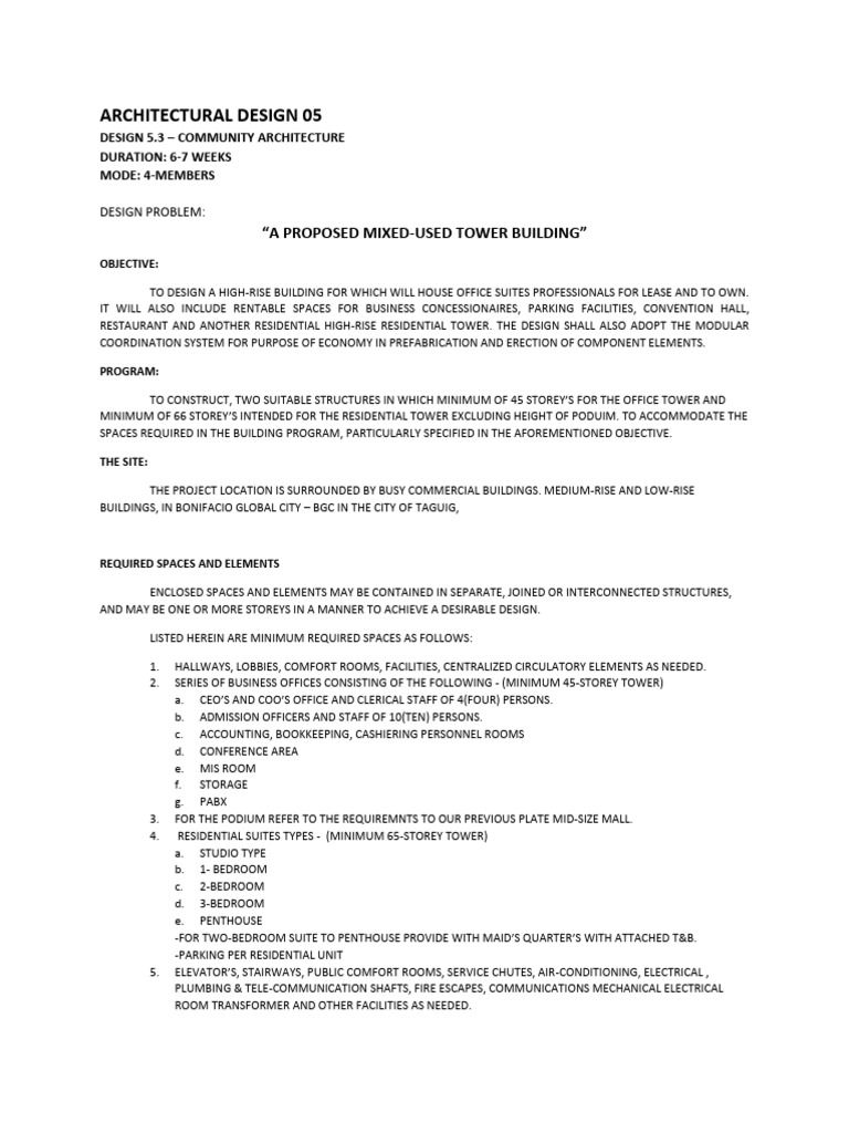 Junk Tower Design Proposal | PDF | Building | Buildings And Structures
