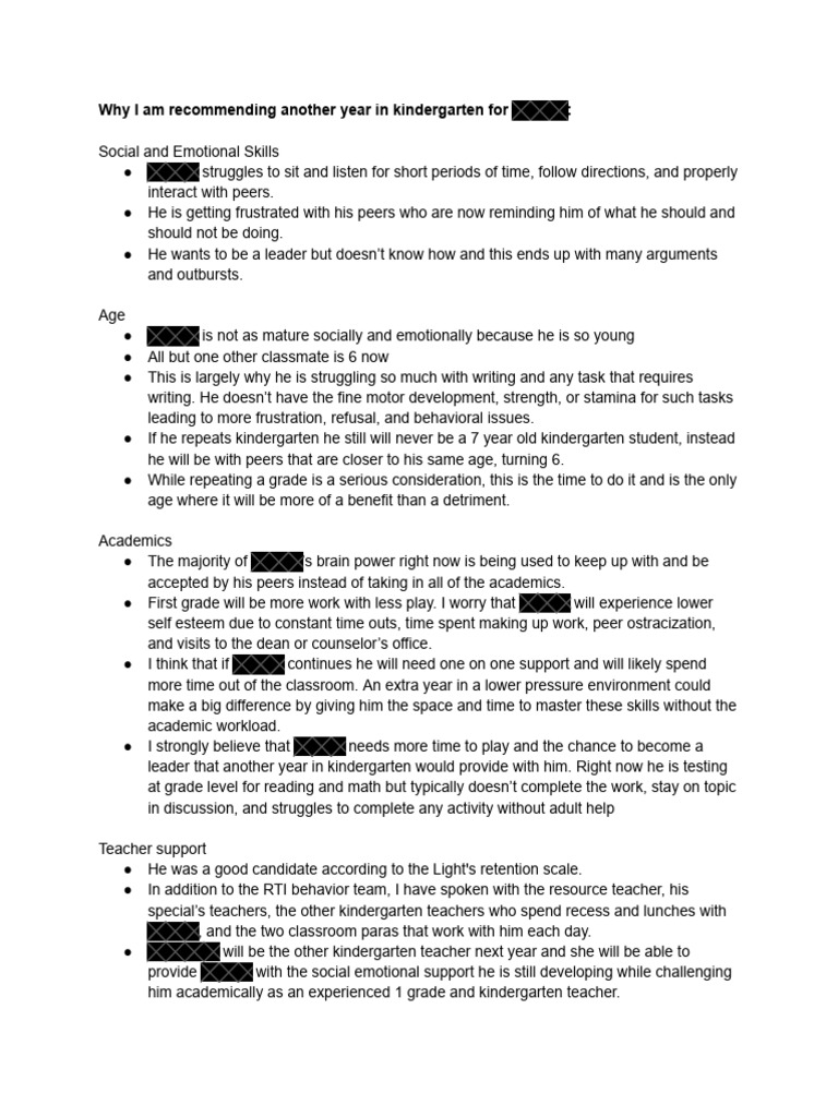 Retention Notes | PDF