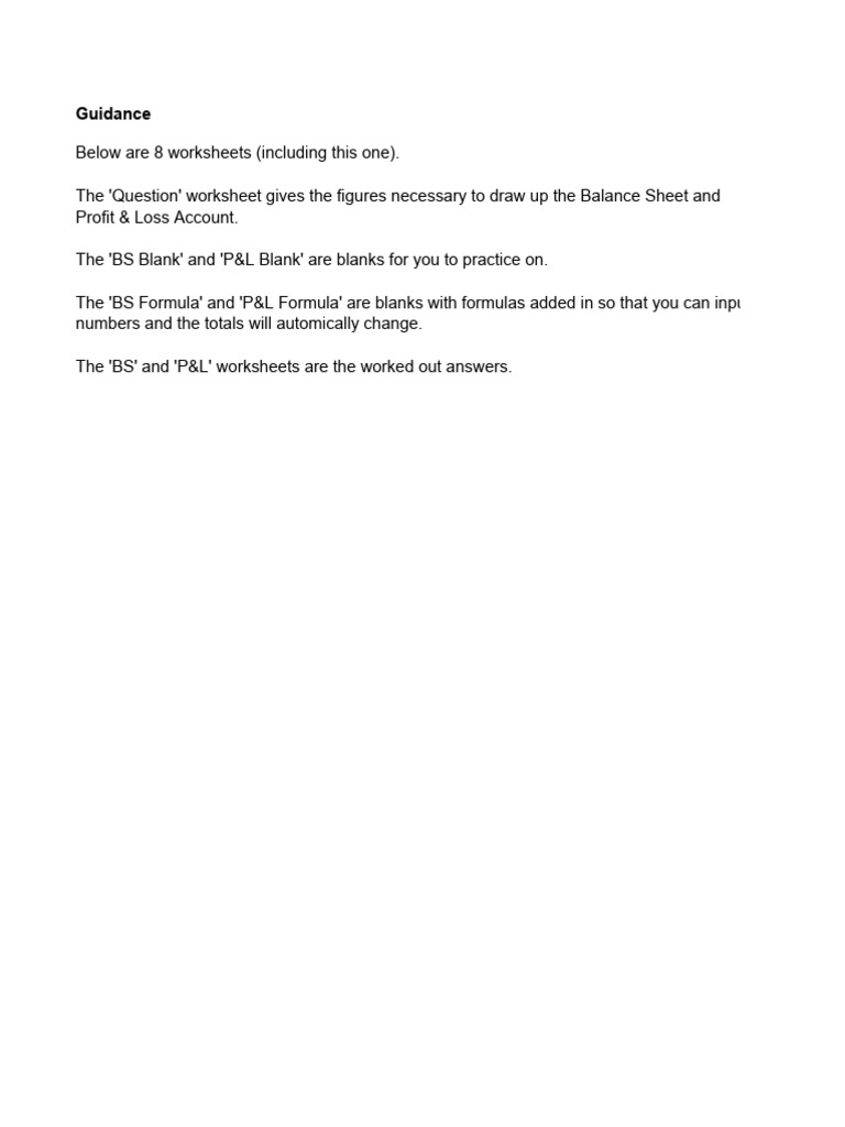 ABC plc Financial Worksheets 2017 | PDF | Working Capital | Retained ...