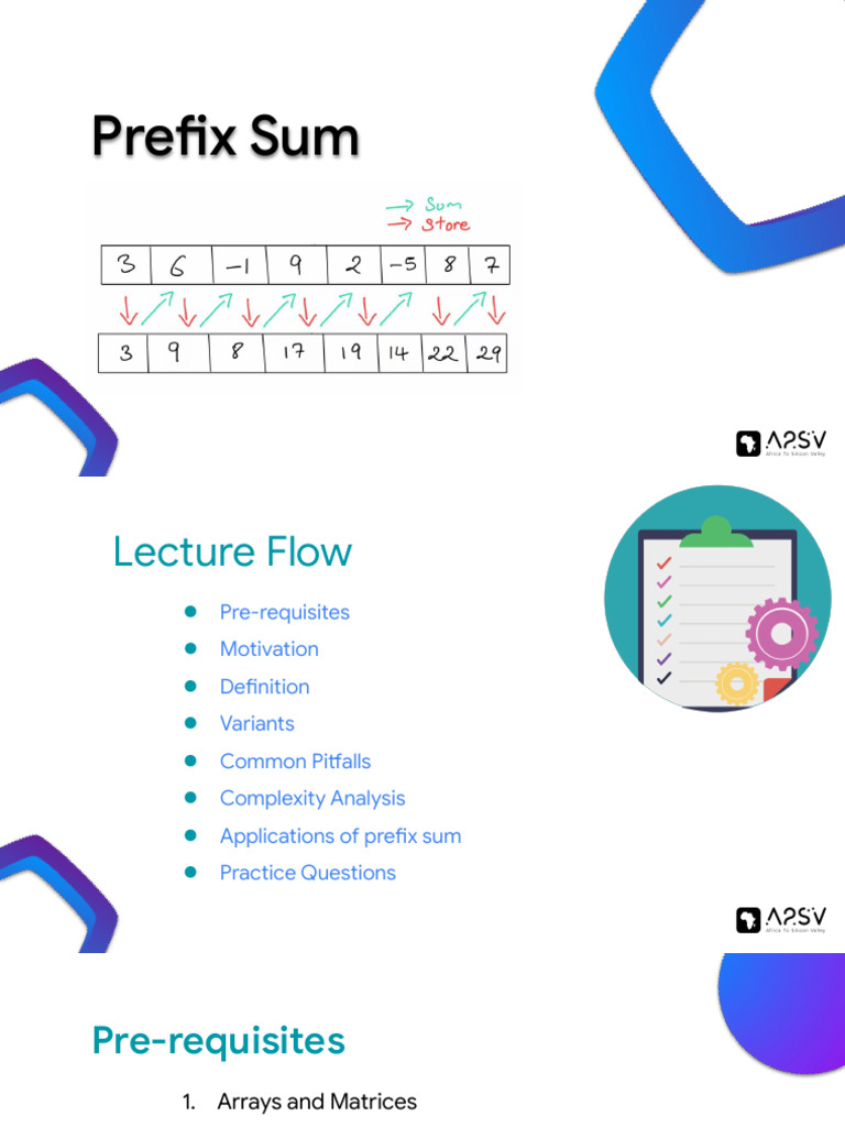 Understanding Prefix Sum Techniques | PDF | Mathematical Logic | Computer Science
