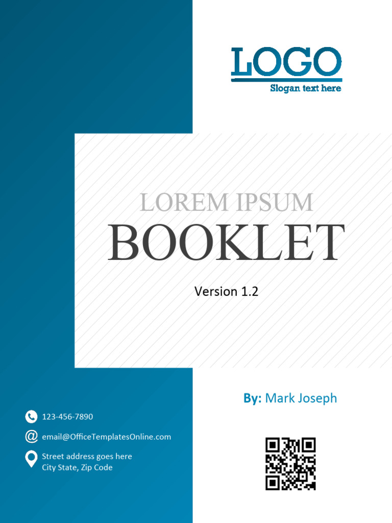 Cover Page Format For Booklet | PDF