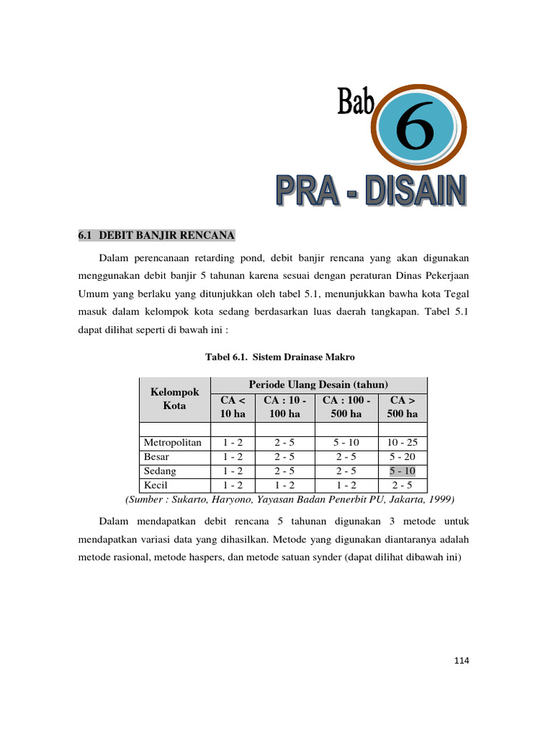 Rumus Debit Banjir Metode Rasional | PDF