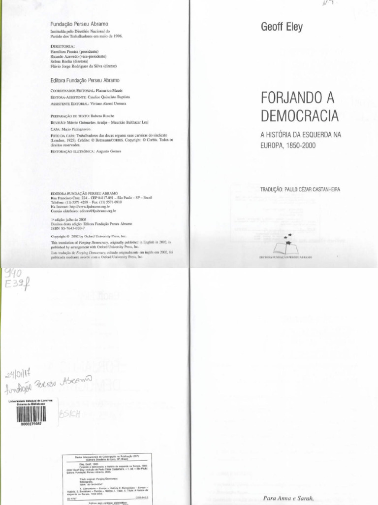 Geoff Eley-Captulo 3 - Industrializao e Formao Da Classe Trabalhadora ...