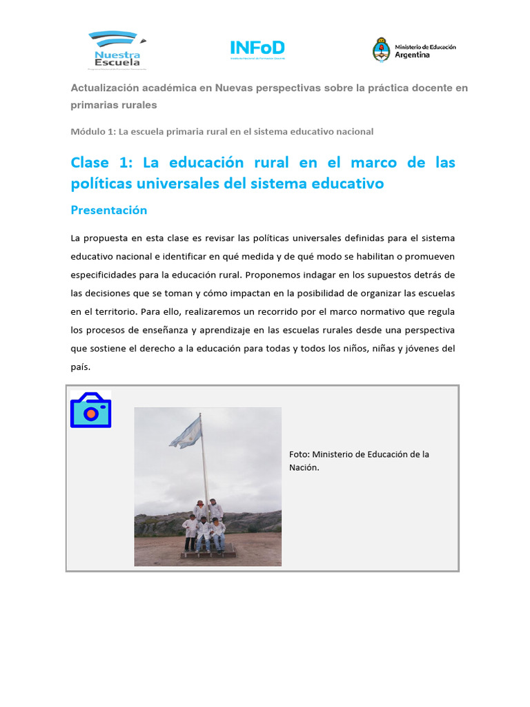 APDPR M1 Clase 1 | Descargar gratis PDF | Educación primaria | Enseñando
