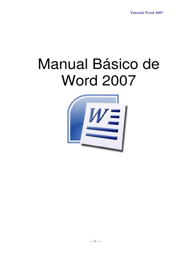 Manual Basico de Word 2007 Tutorial 3 | PDF | Microsoft Word | Software