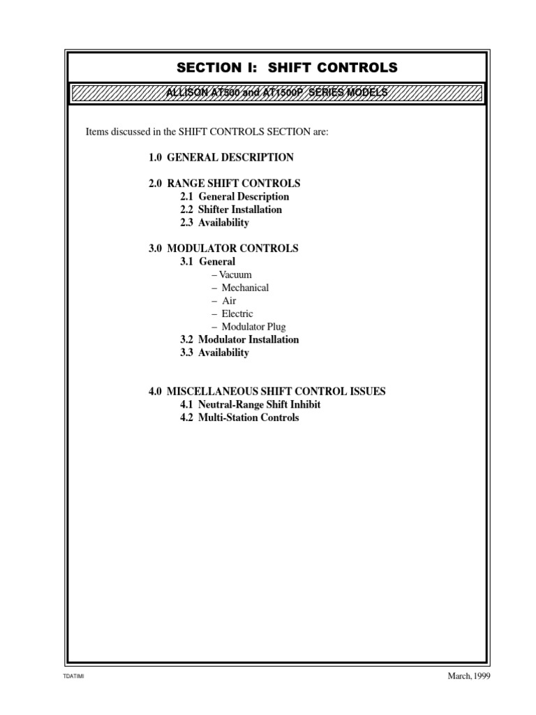 SHIFT CONTROLS | PDF | Manual Transmission | Throttle