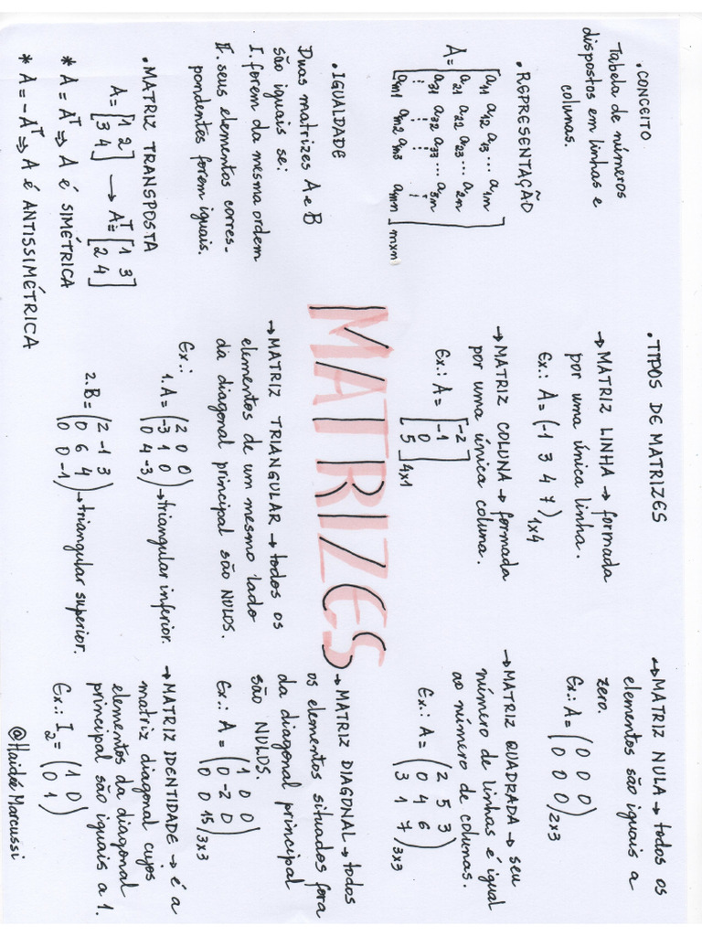 Mapa_mental_matrizes | PDF