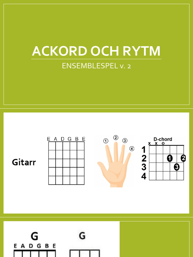 Ackord Och Rytm 2 | PDF