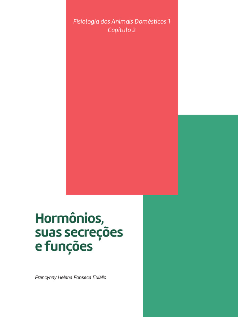 Cap Tulo 2 Horm Nios Suas Secre Es e Fun Es | PDF | Cortisol | Hormônio
