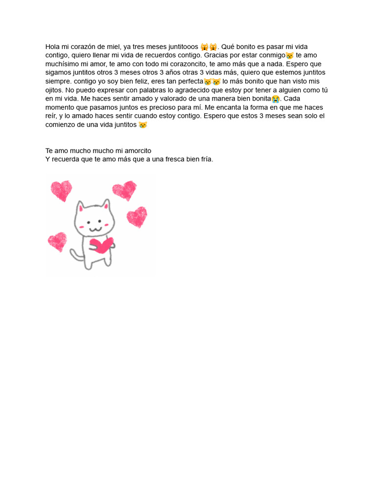 Felices 3 Meses | PDF