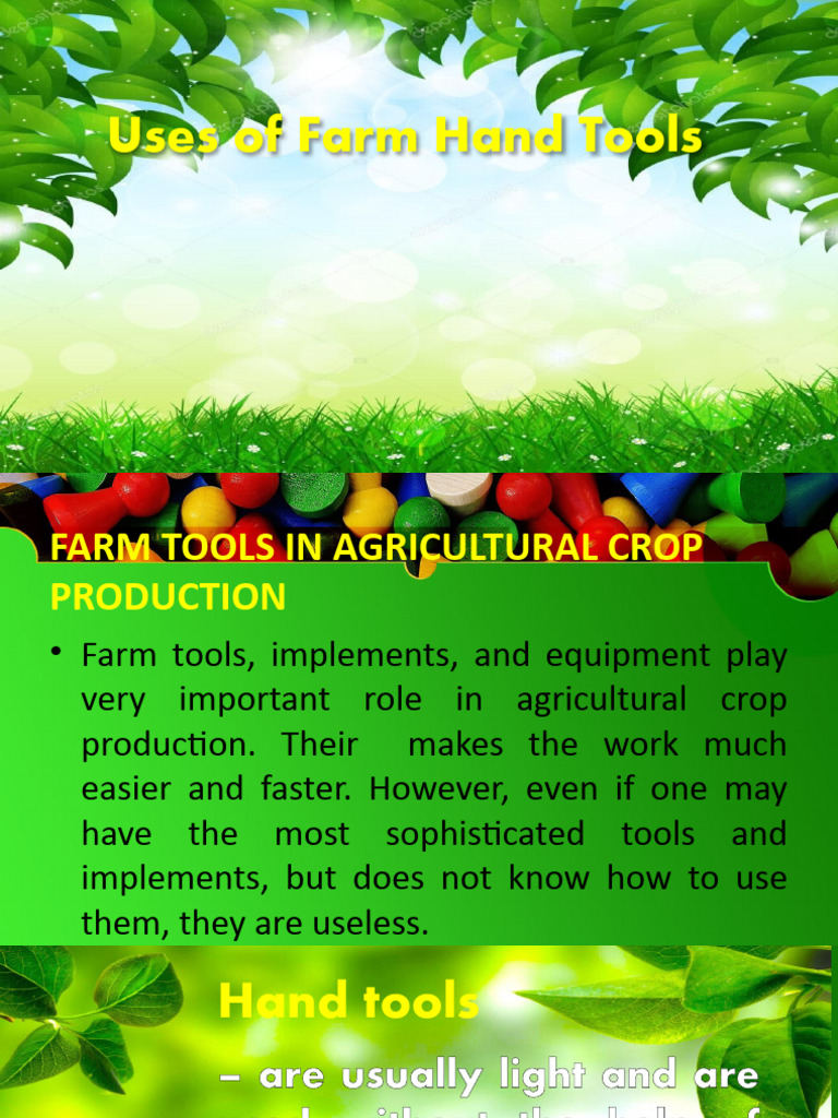 Farm Hand Tools | PDF