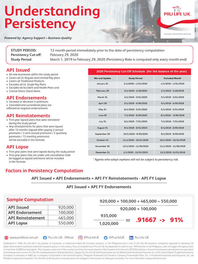 Persistency Computation Guide for Insurance | PDF | Insurance | Life ...