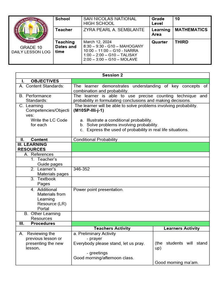 Week5 s2 | Download Free PDF | Learning | Probability