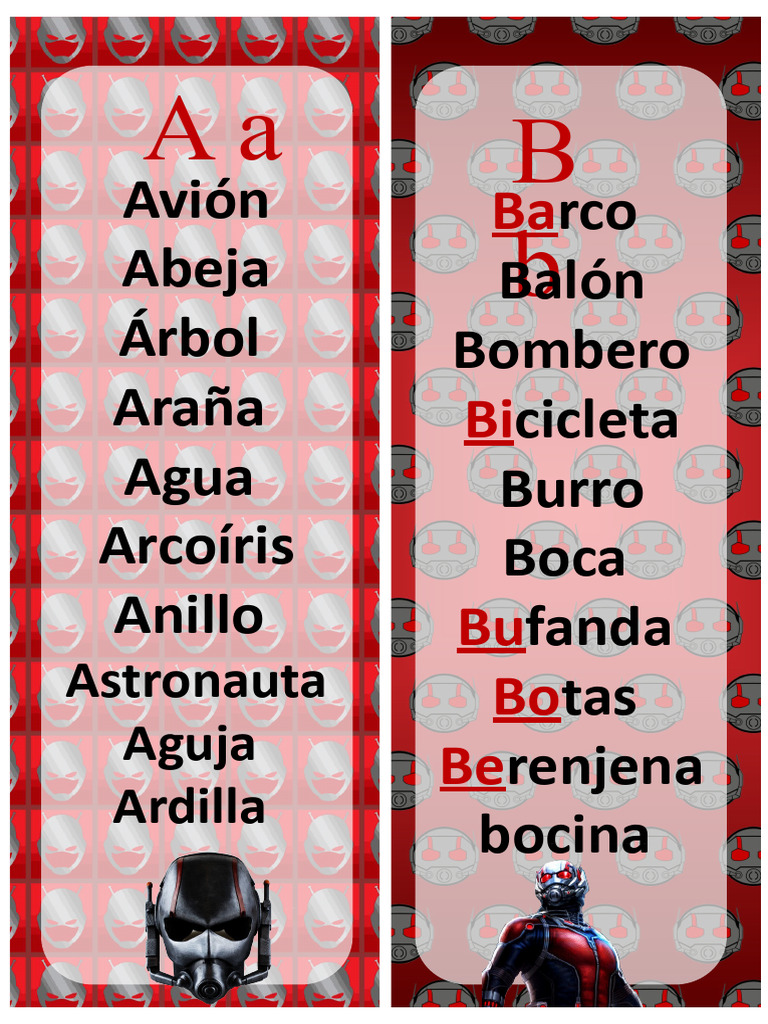 Abecedario y Sus Palabras 17 | PDF