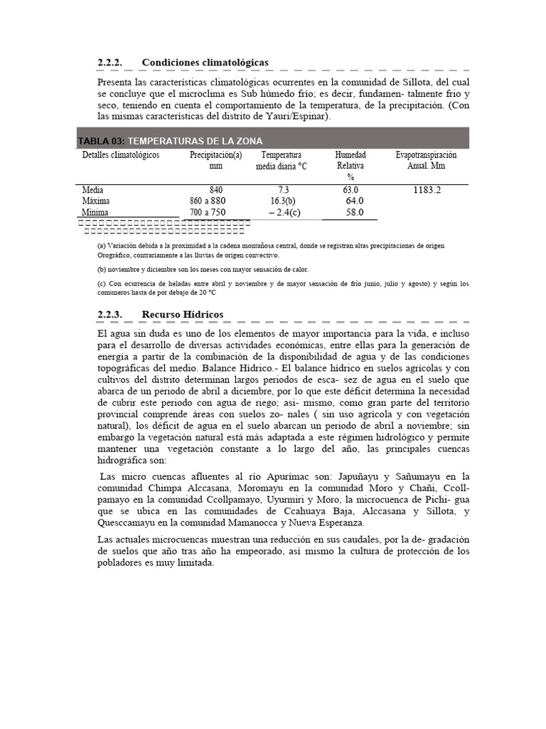 Condiciones Climaticas | PDF | Precipitación | Río