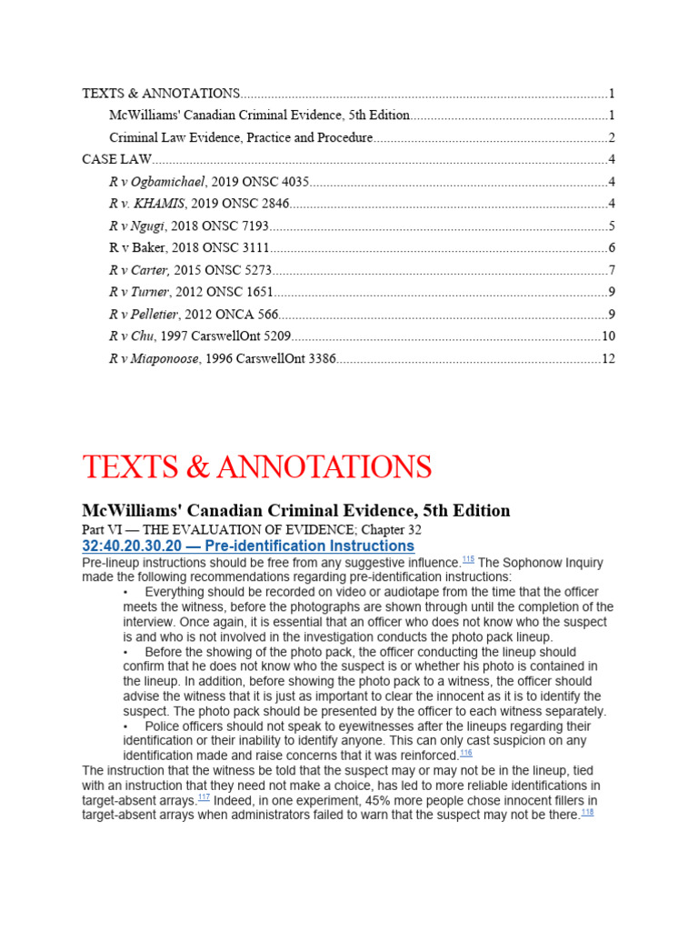 Photo Line Up Procedure | Download Free PDF | Witness | Justice