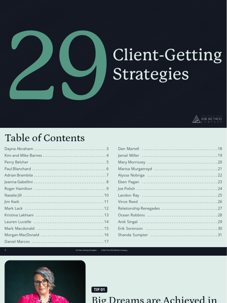 29 Client Getting Strategies | PDF