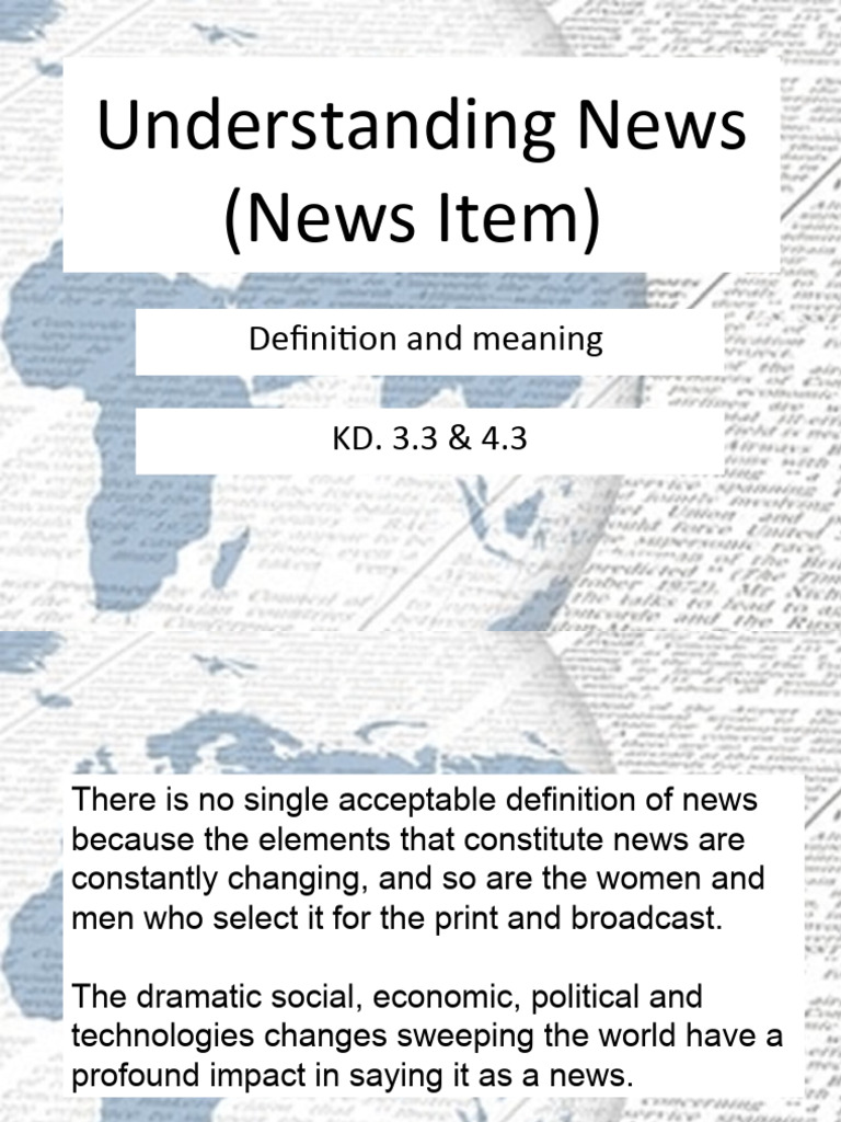 Understanding News | PDF | News | Newspapers