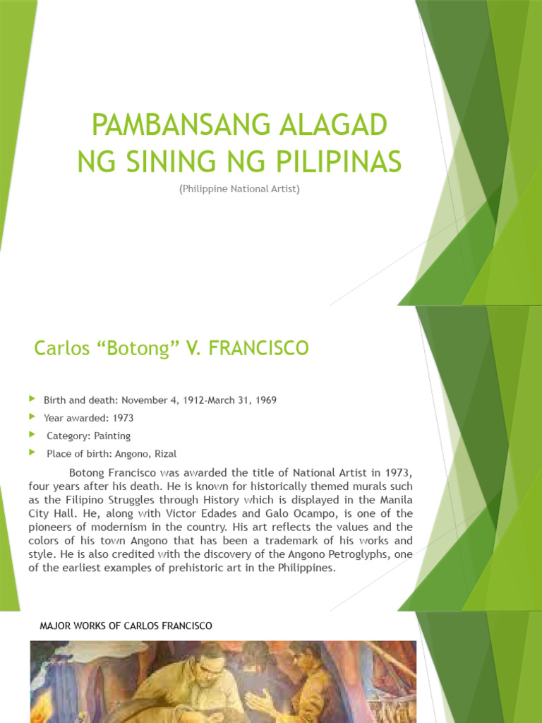 Pambansang Alagad NG Sining NG Pilipinas | PDF | Philippines