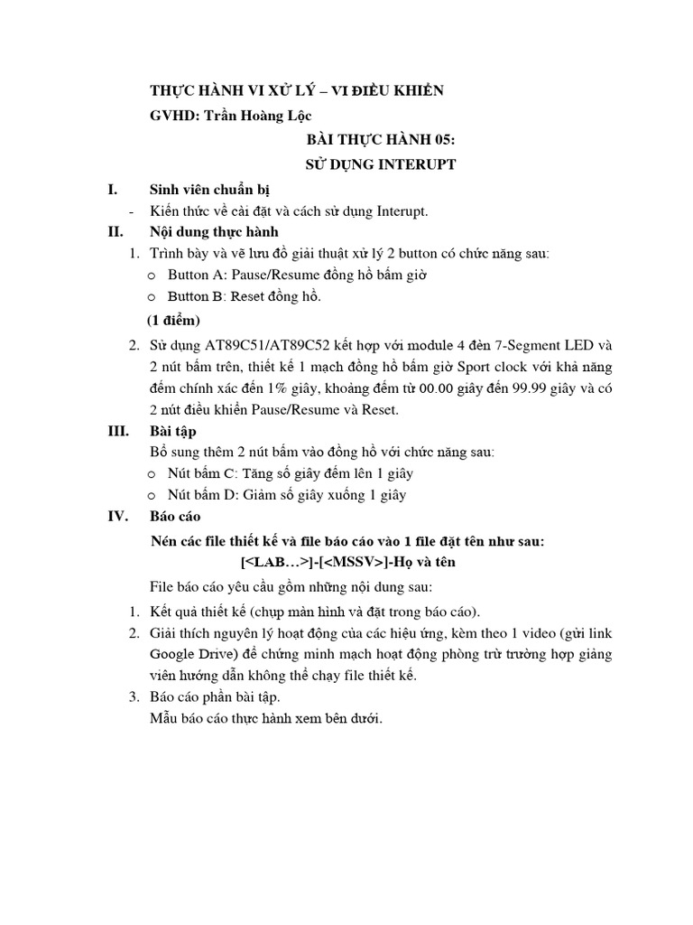 (VXL-VDK) Bai Thuc Hanh 05 | PDF