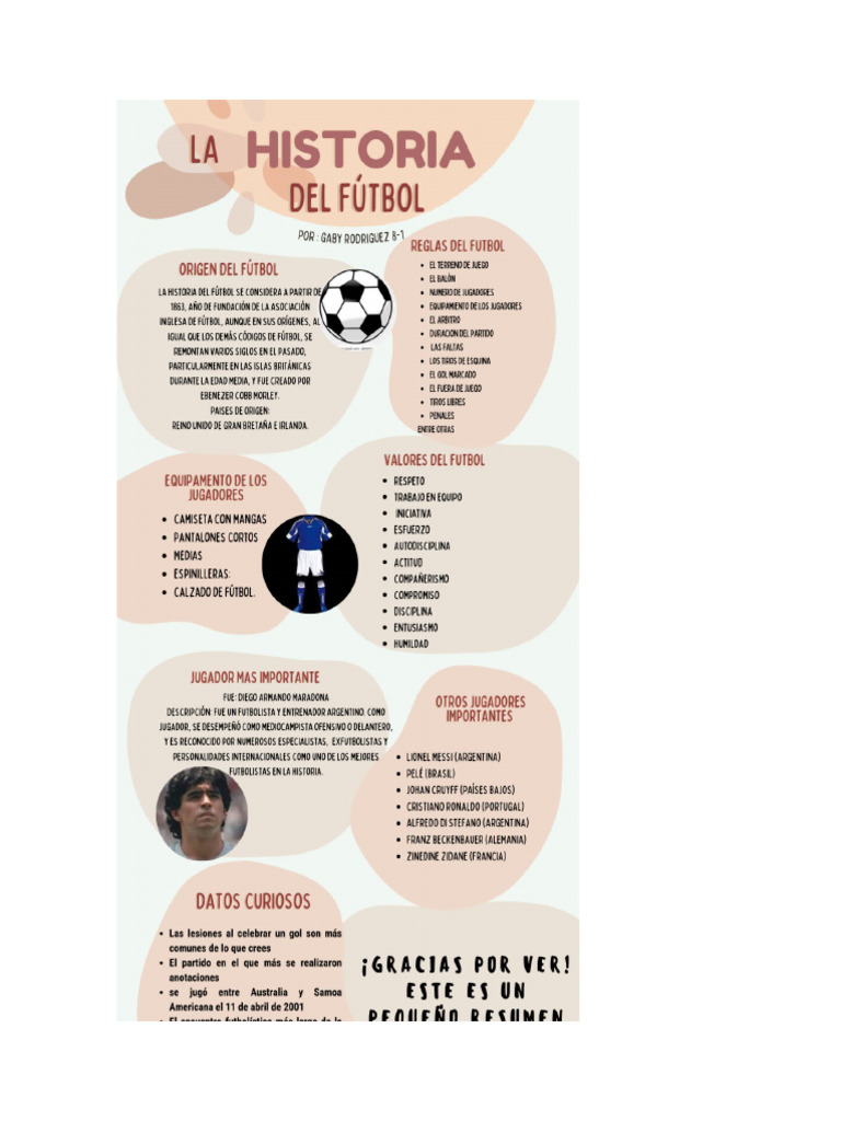 Infografia Sobre El Futbol | PDF