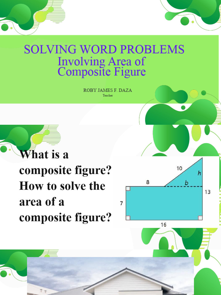 SOLVING AREA OF COMPOSITE FIGURE | PDF