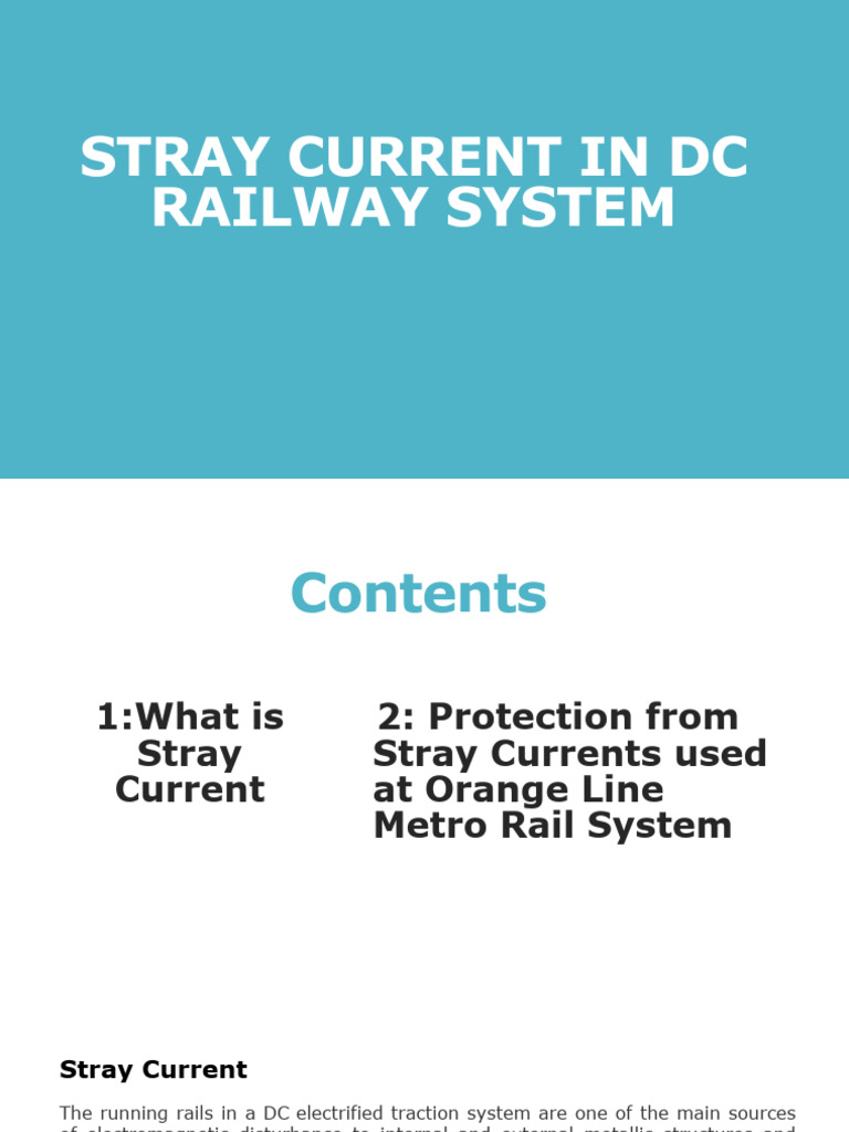 629272255-STRAY-CURRENT-IN-DC-RAILWAY-SYSTEM | PDF | Rail Transport | Electricity