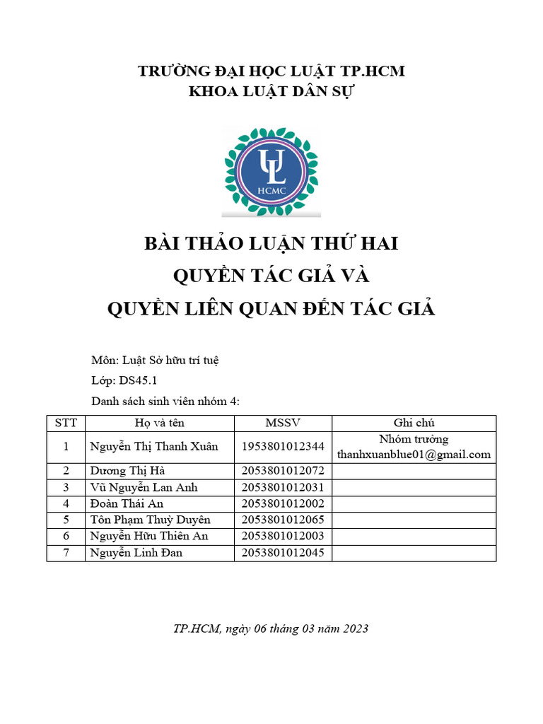 BTL2 - SHTT - Nhóm 4 | PDF