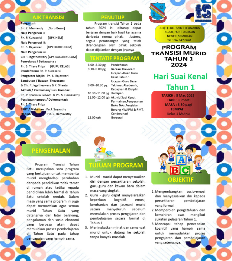 Brosur Transisi Tahun 1 2024 | PDF