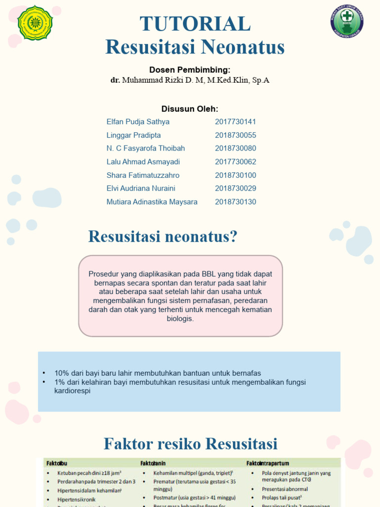 Resusitasi Neonatus | PDF