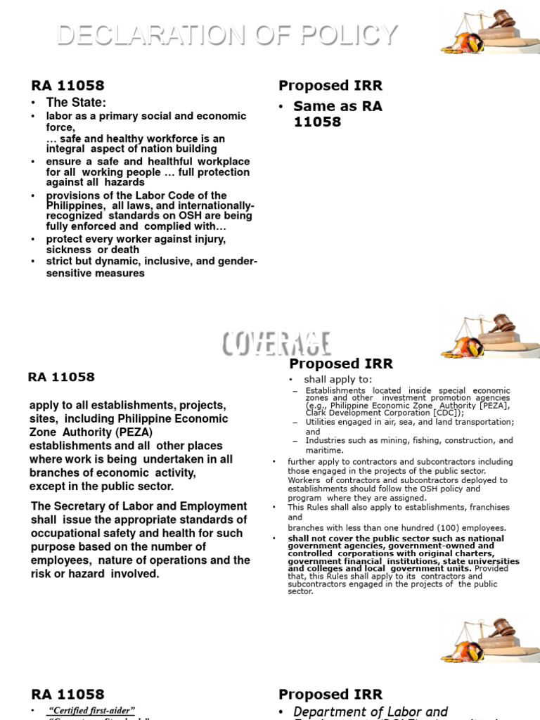 Ra 11058 | PDF | Occupational Safety And Health | Personal Protective ...