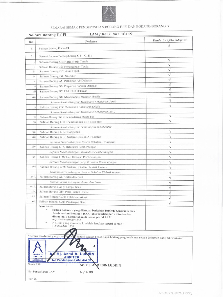 Borang F | PDF