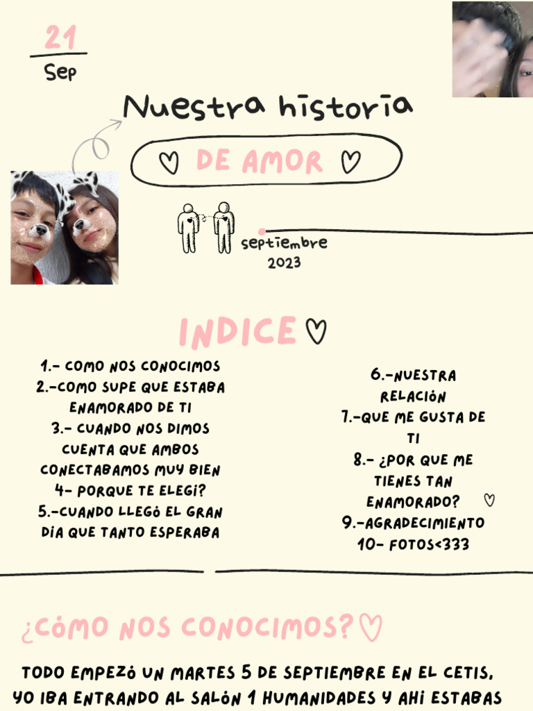 Nuestra Historia: de Amor | PDF