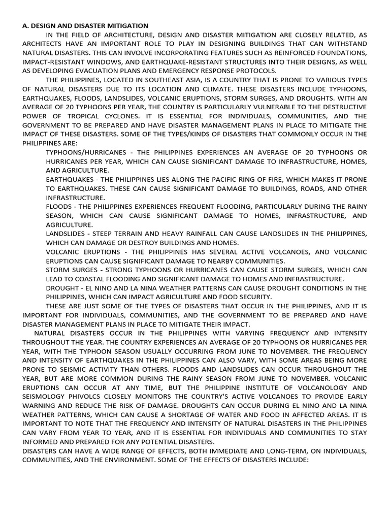RSW 1 Midterm | PDF | Natural Disasters | Tropical Cyclones