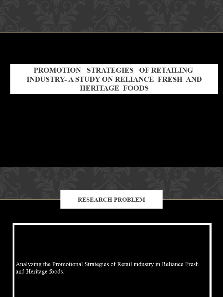 Research Proposal (Satish) | PDF | Marketing | Retail