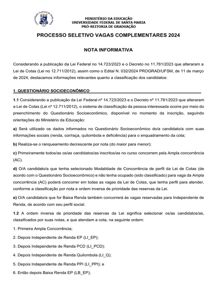 Nota Explicativa e Quadro | PDF | Renda