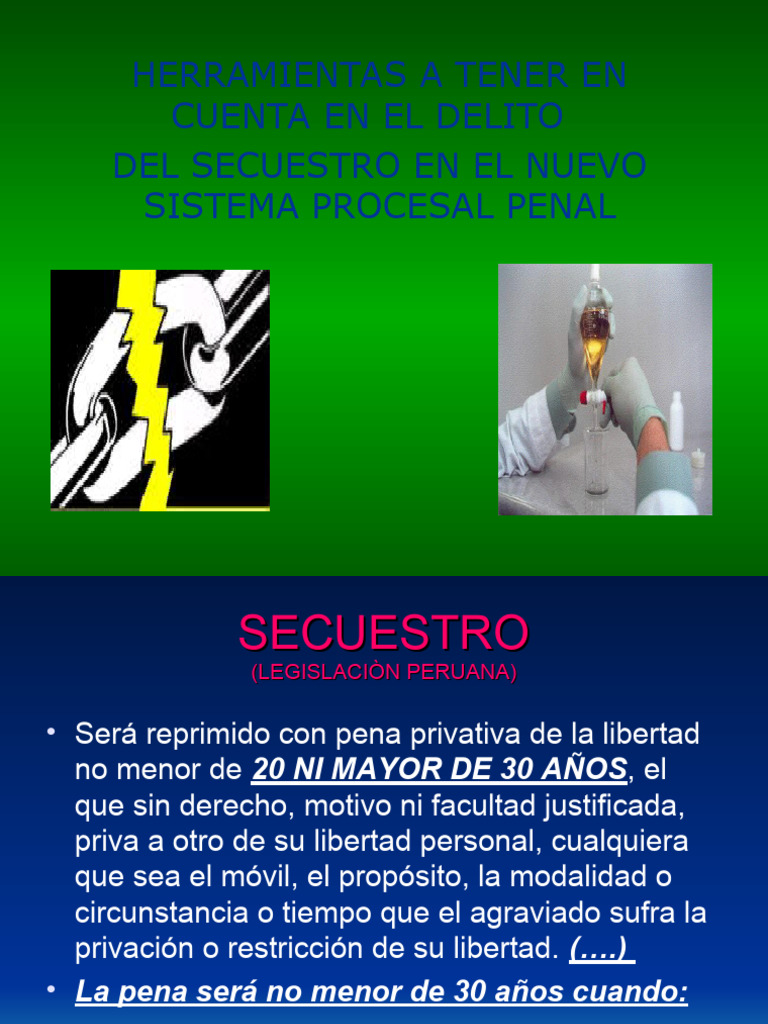Criminalística Secuestro | PDF | Secuestro | Castigos